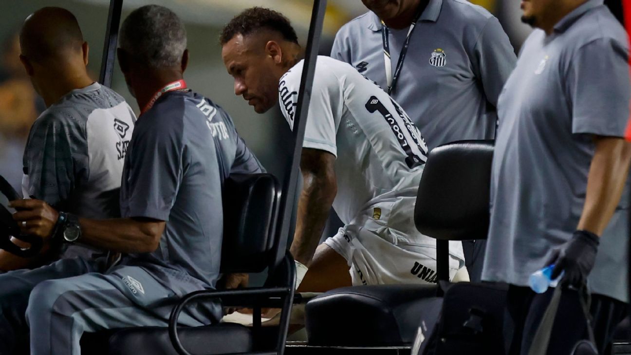 Neymar's Emotional Departure: The Latest Injury Setback with Santos